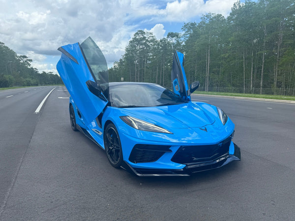 C8 Corvette Lambo Doors Kit Installation | Bokeyno Motorsports