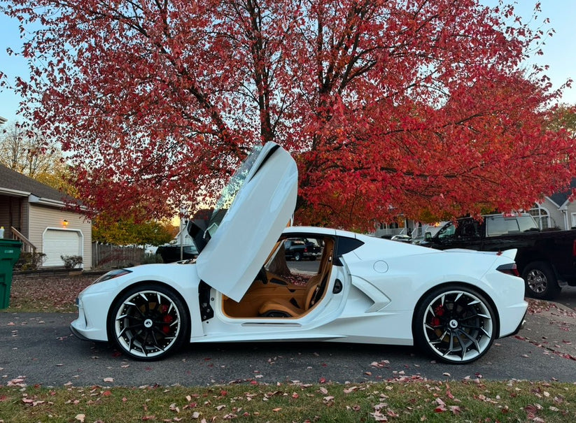 C8 Corvette Lambo Doors Kit Installation | Bokeyno Motorsports